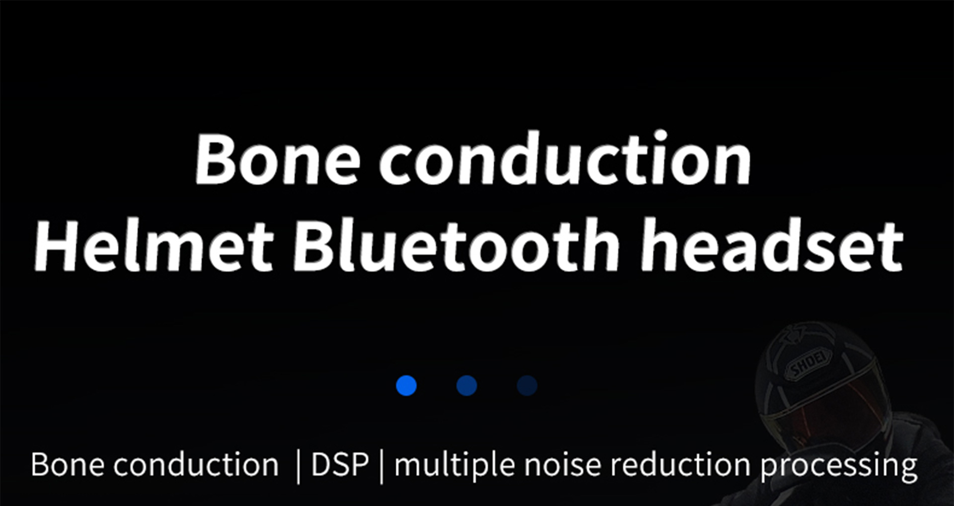 Bone conduction helmet bluetooth headset