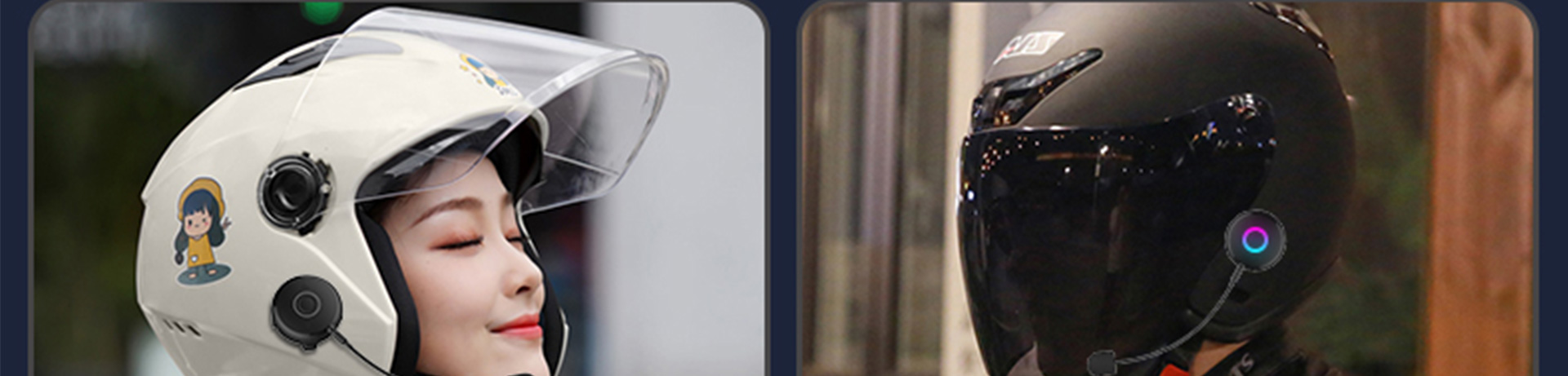 Bone conduction helmet bluetooth headset