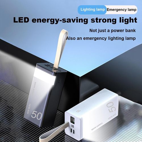 Ace Elec 50000 MAh Power Banks With LED Light Portable Super Fast Charger