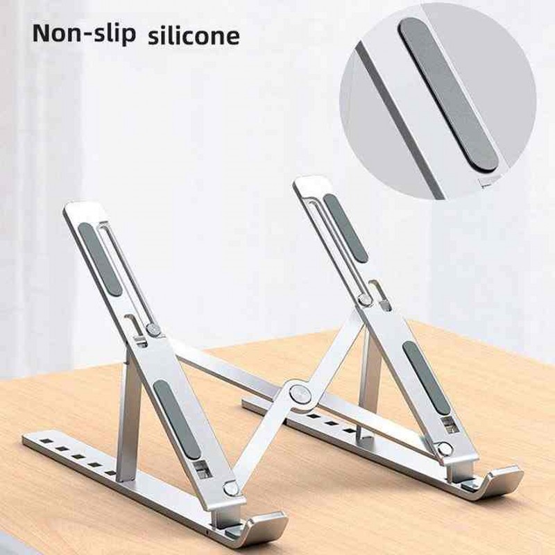Metal Laptop Stand Adjustable Portable Folding Laptop Holder