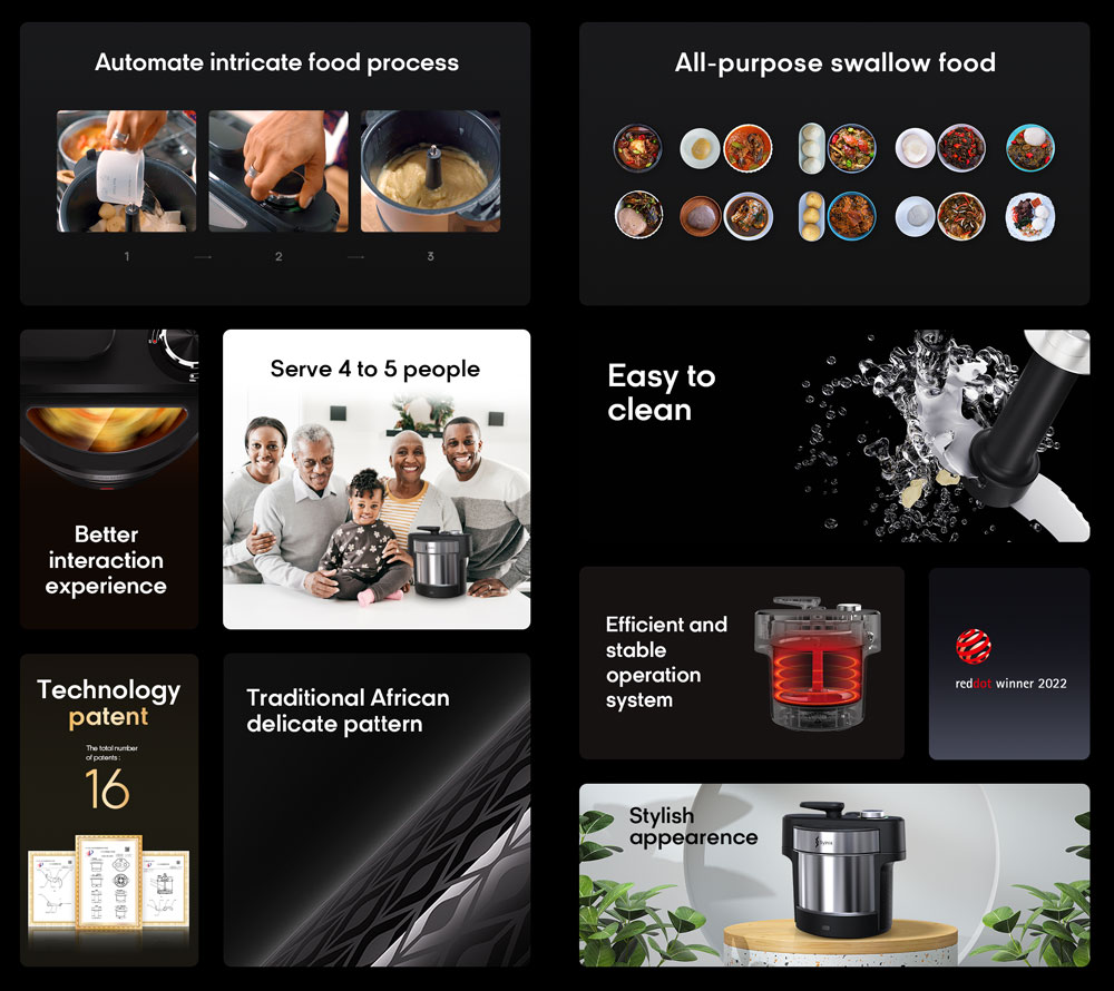 Syinix Swallow Maker All purpose fufu machine