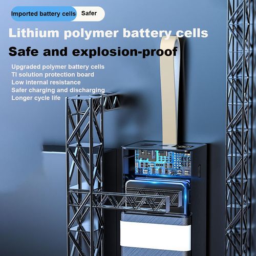 Ace Elec 50000 MAh Power Banks With LED Light Portable Super Fast Charger