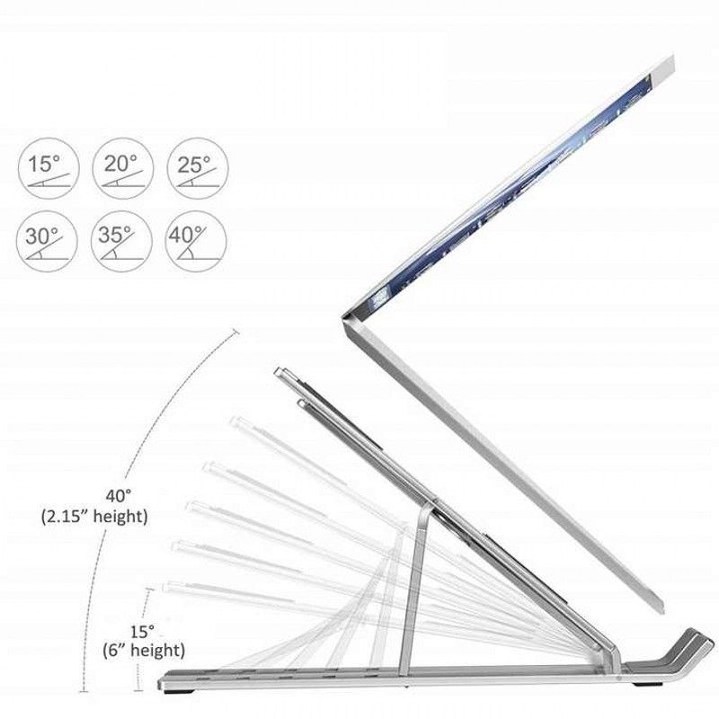 Metal Laptop Stand Adjustable Portable Folding Laptop Holder