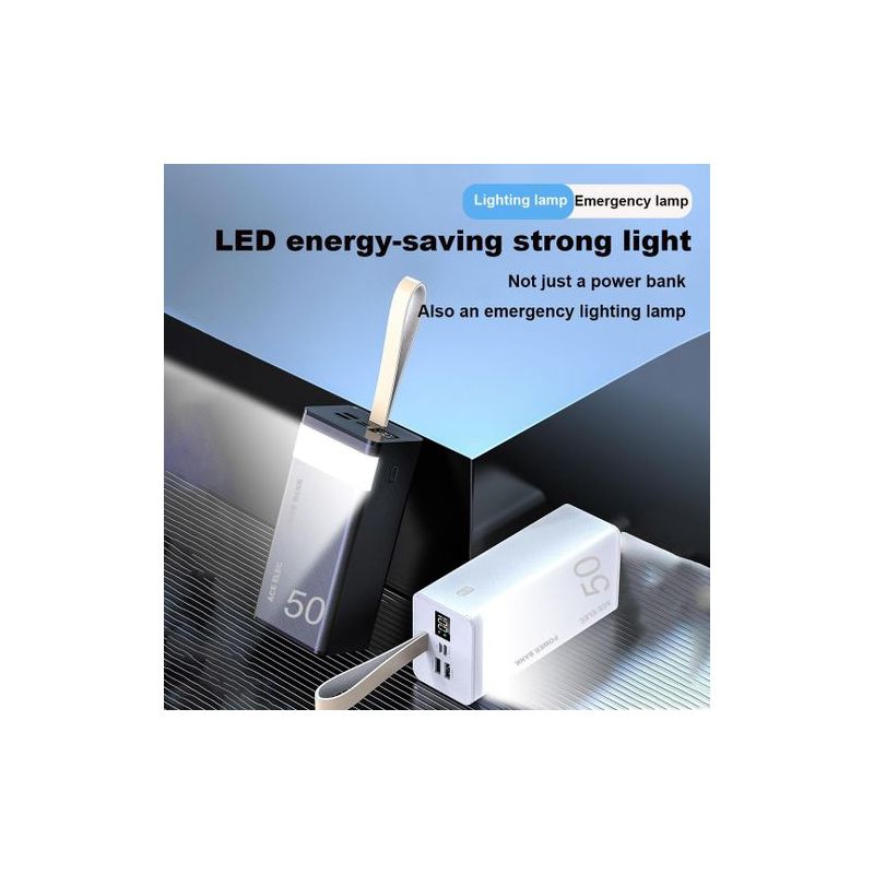 Ace Elec 50000 MAh Power Banks With LED Light Portable Super Fast Charger