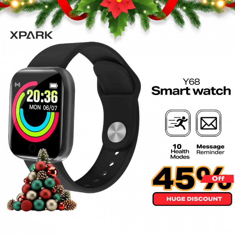 Y68 Smart Watch Bracelet Heart Rate blood Pressure Sports Tracker Smart ...